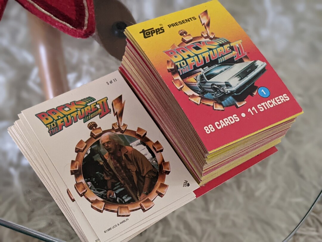 1989 Back to the Future II / 2 Complete Collection 88 Trading Cards ...