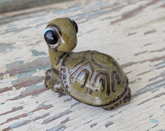 1950s Napco Big Eye Turtle Clay Figurine No. C-9387 Japan Napcoware ...