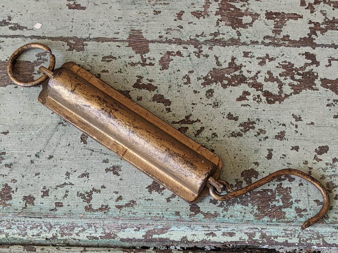 1920s Frary's Pocket Scale: Antique Fishing Scale, Brass & Iron - Etsy