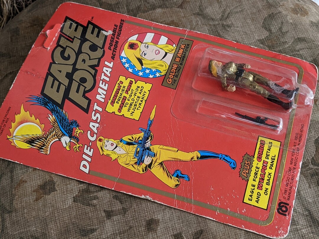 1981 Goldie Hawk of Eagle Force by Mego - Etsy