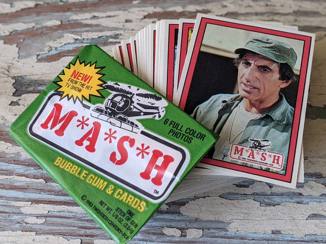 1982 Mash TV Show Complete 66 Card Set + 1 Sealed Wax Pack by Donrus ...