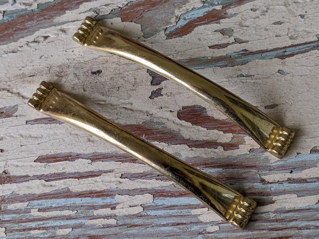 Vintage Belwith Conquest Brass Handles - Set of 2 - Etsy