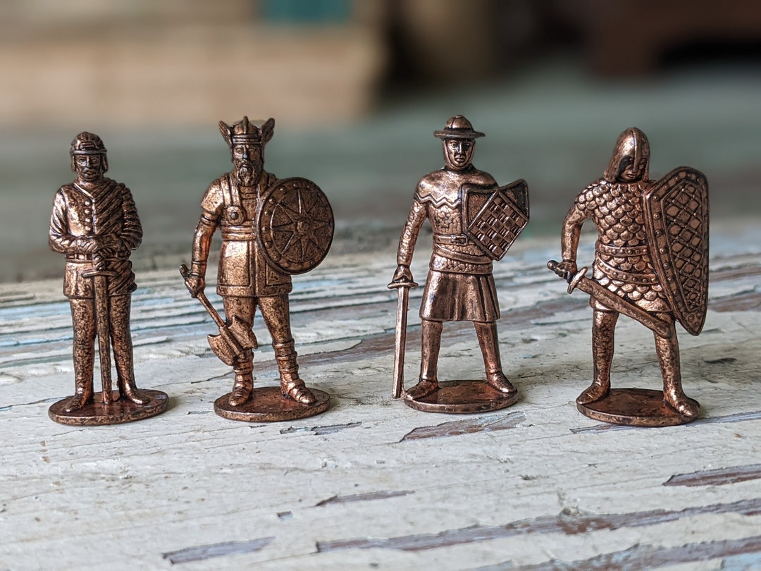 1976 Kinder Surprise Figurines Warriors Series Miniature Ferrero Metal ...