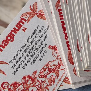 1982 Magnum PI Complete 66 Photo Card Set Single Empty Wax Wrapper by ...