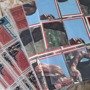 1985 RAMBO First Blood Part 2 **complete Set of 66 Cards & 22 Stickers ...