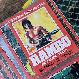 1985 Rambo: First Blood Part II Topps Trading Card Set - Etsy