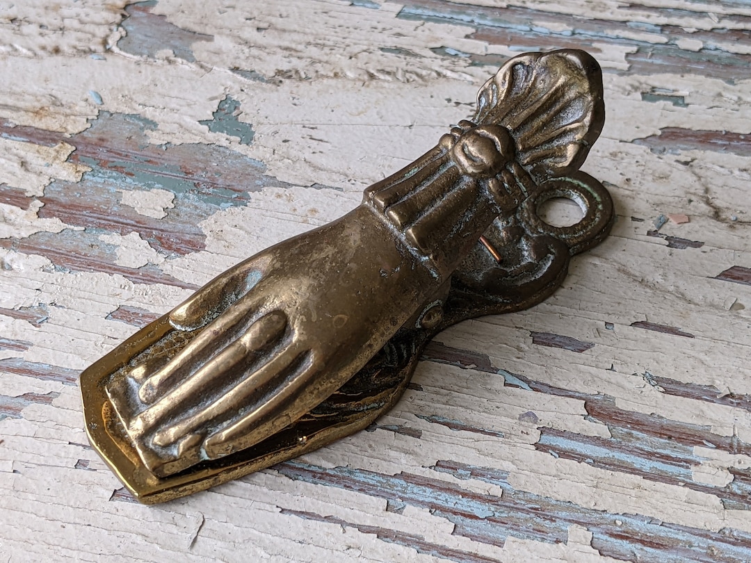 Vintage Brass Hand Clip Figural Ladies Paperclip Brass Desk Accessory ...