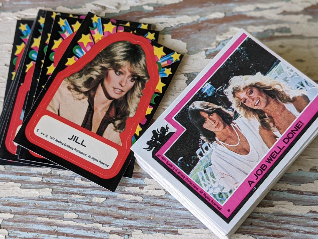 1977 Series 1 Charlies Angels Complete Set 55 Cards 11 Stickers by Topps Amazing Retro Gifts ...
