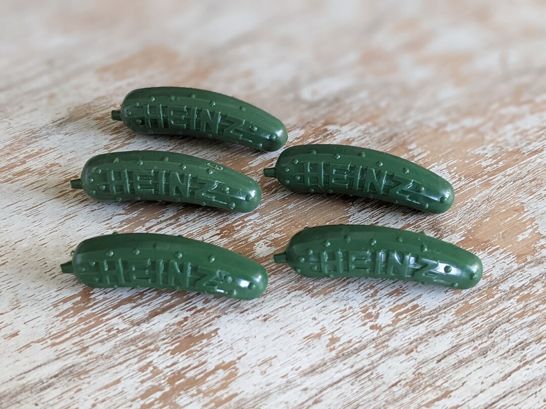 1950s Original Heinz Pickle Pin Set of 5 Advertising Miniature Green ...