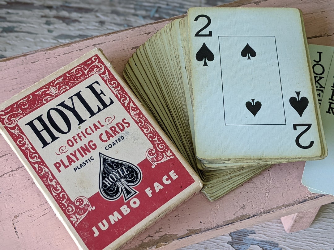 1970s Hoyle Brand Official Playing Cards - JUMBO FACE - Nevada Finish ...
