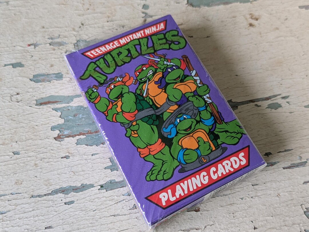 Sealed 1990 TMNT Playing Cards: Vintage Teenage Mutant Ninja Turtles ...