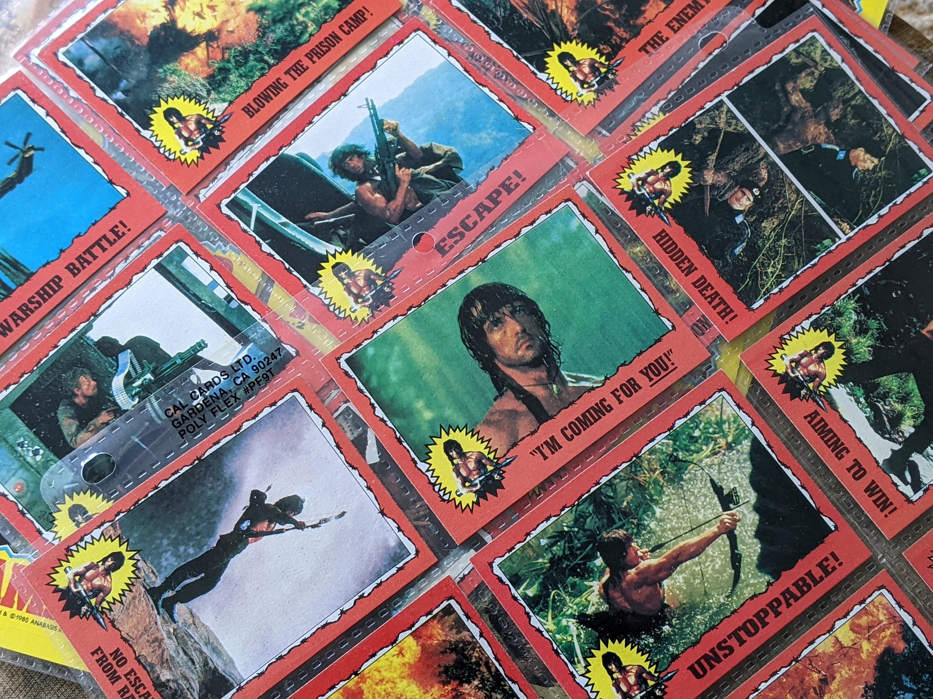 1985 Rambo: First Blood Part II Topps Trading Card Set - Etsy