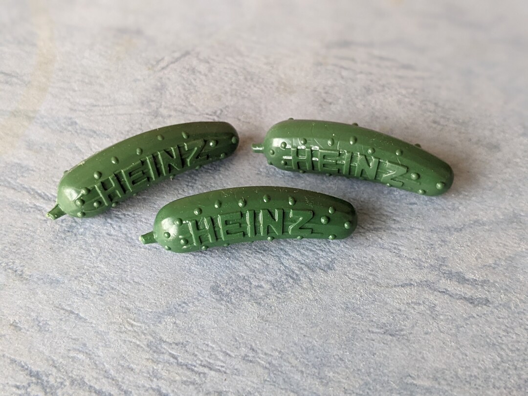 1950s Original Heinz Pickle Pin Set of 3 Advertising Miniature Green ...