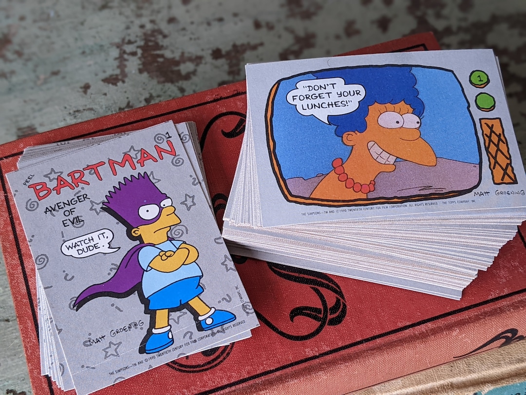 1990 Simpsons Trading Cards: Complete Topps Set, Vintage Nostalgia - Etsy