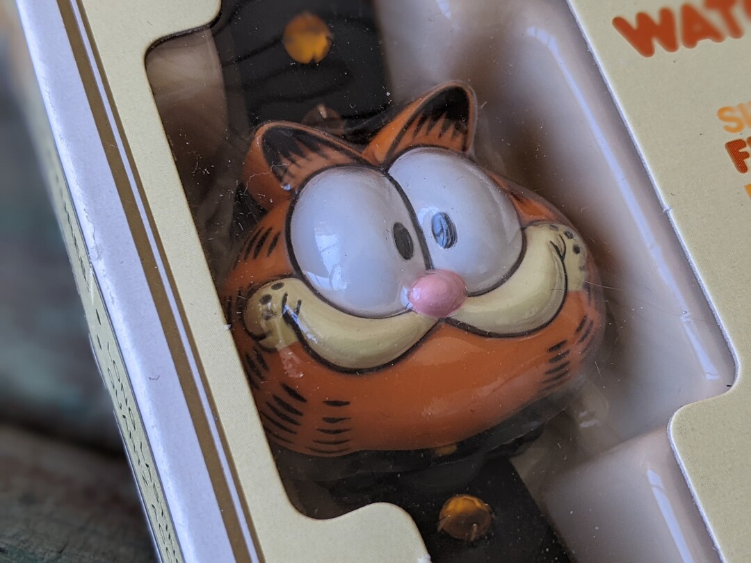 1978 Garfield NOS Flip-it LCD Quartz Watch W New Battery Installed ...