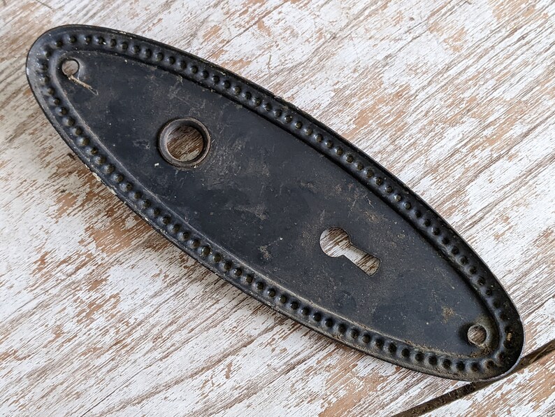 1920s Victorian Style Copper Finish Door Backplate W Keyhole - Etsy