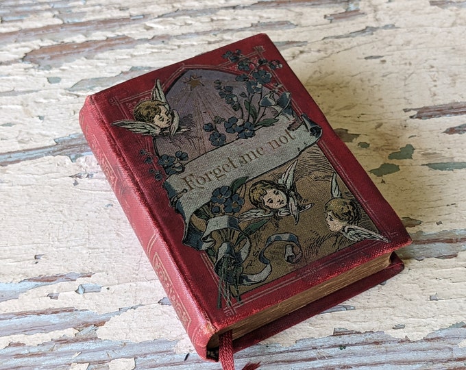 1910 Forget Me Not !! Rare Early English Translation Miniature Hardback ...