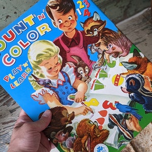 1960 Count N Color Playn Learn by Merrill 32 Pages 1587 - Etsy