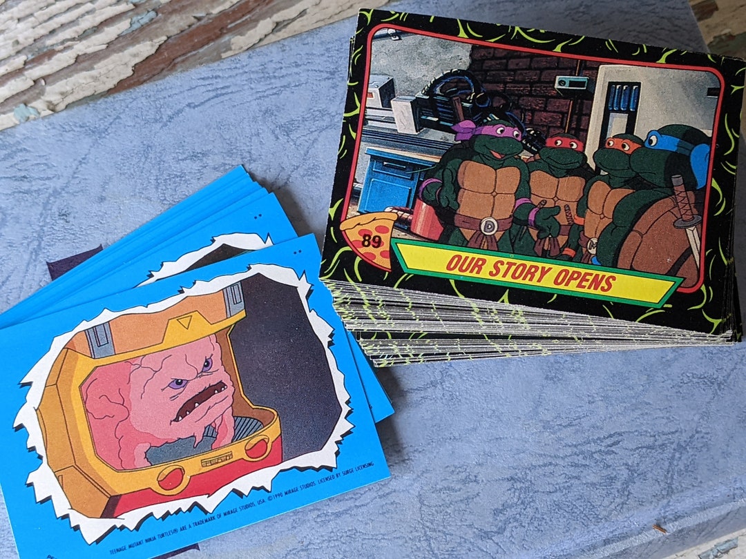 1990 TMNT Complete Series 2 !! Mint !! - All Original 88 Cards + 11 ...