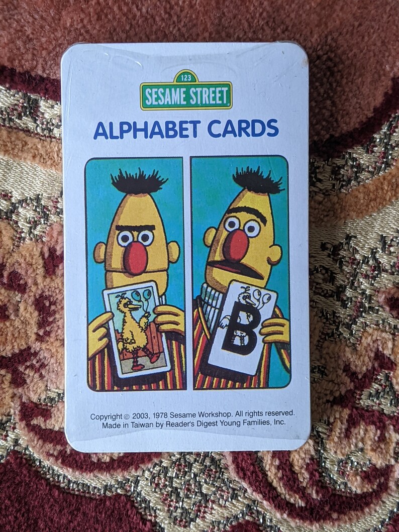 2003 Sesame Street Alphabet Cards - Etsy