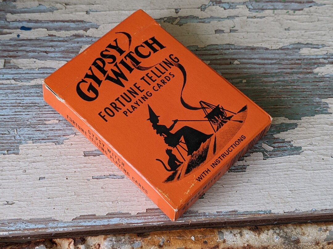 Vintage Fortune Telling Witch Playing Cards Complete Deck !! Fun ...