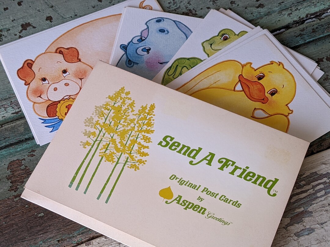 1970s Ultra-rare Original Post Cards by Aspen Greetings Send-a-friend ...