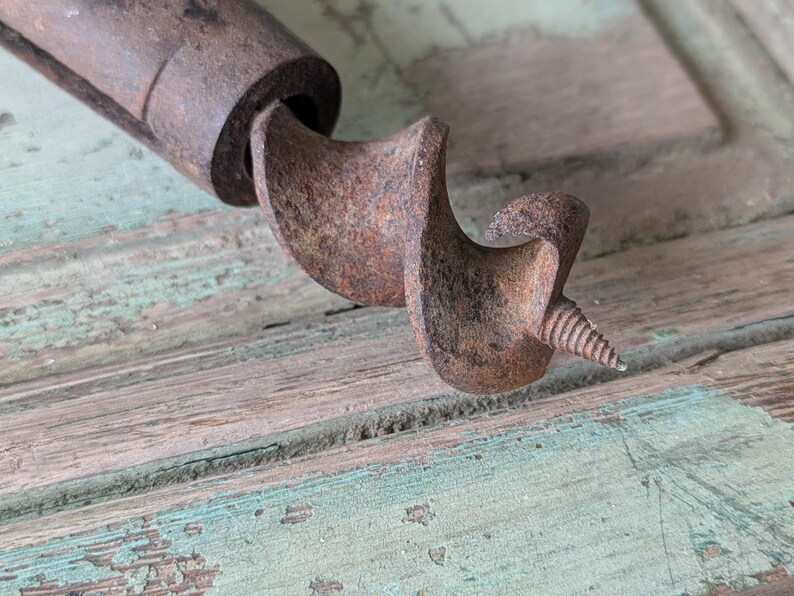 Antique Auger T-handle, Barrel Bung Hole, Borer, Reamer, Hand Drill ...
