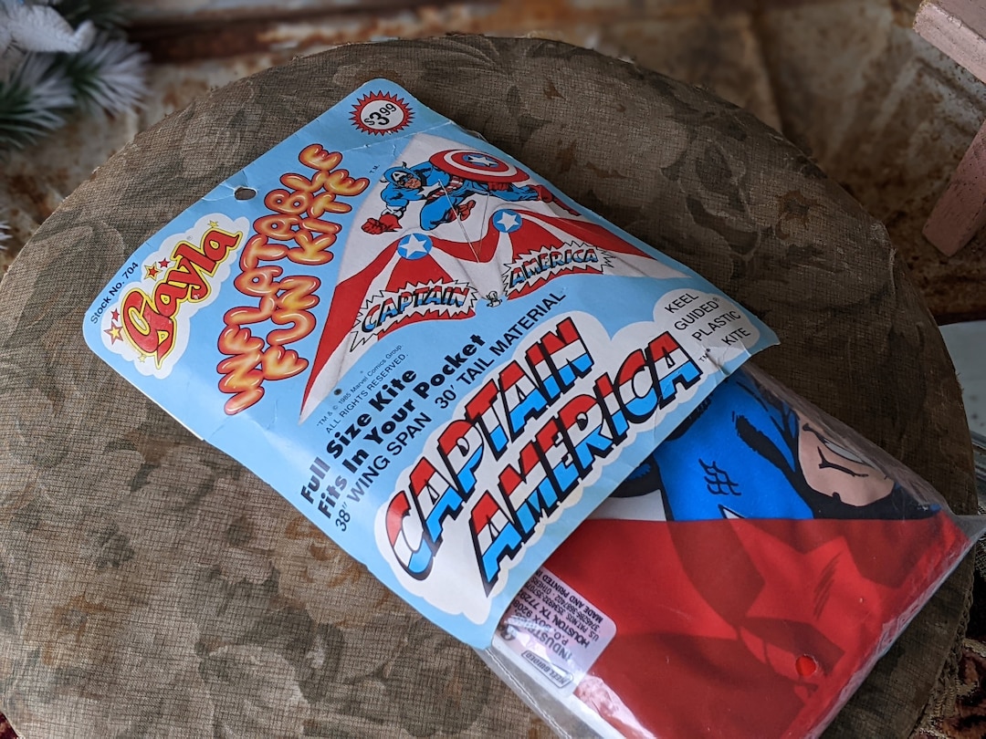 1985 Captain America Inflatable Kite by Gayla **like New Condition - Etsy