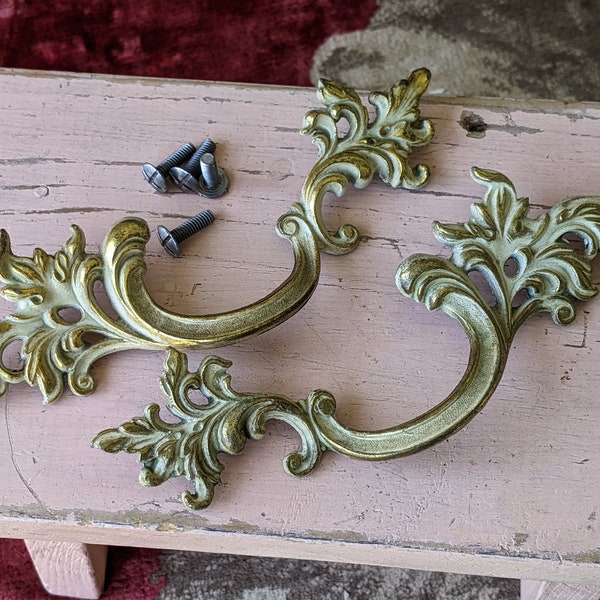 French Brass Handles - Etsy