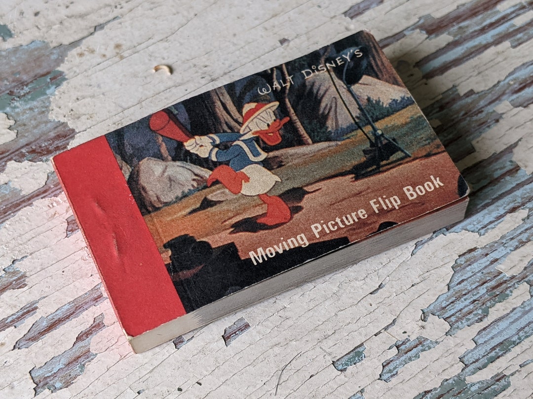 1980s Flip Book Walt Disney Animated Moving Picture Book Donald Duck ...