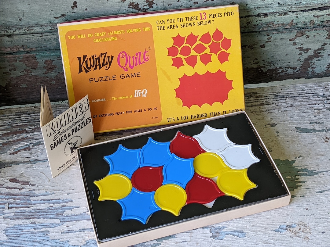 1970s Kwazy Quilt Puzzle Game by Kohner **original Retro Packaging - Etsy
