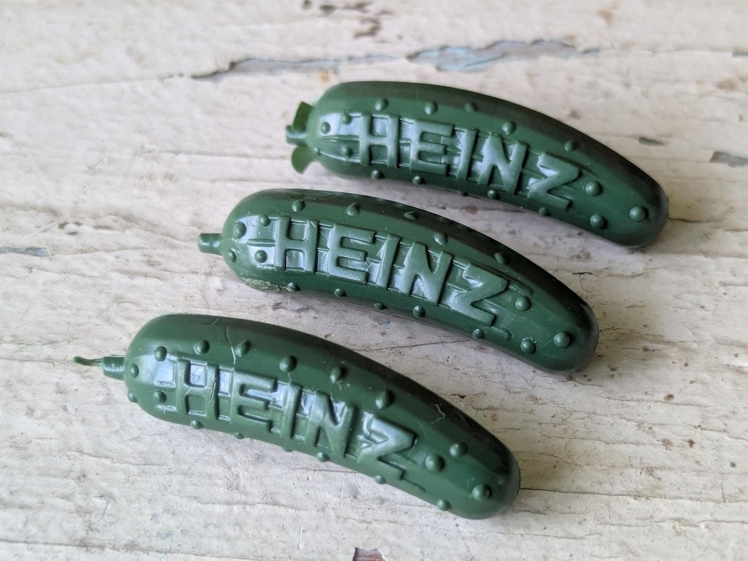 1950s Original Heinz Pickle Pin Set of 3 Advertising Miniature Green ...