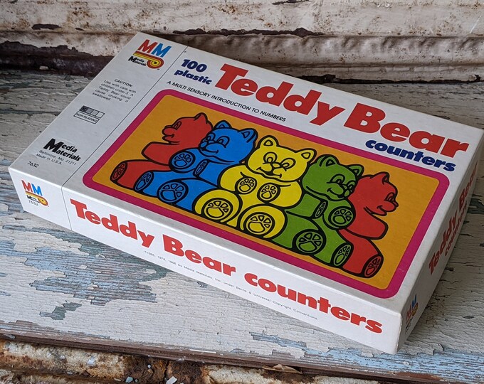 1985 Teddy Bear Counters by Media Materials No. 7632 !! Classic ...