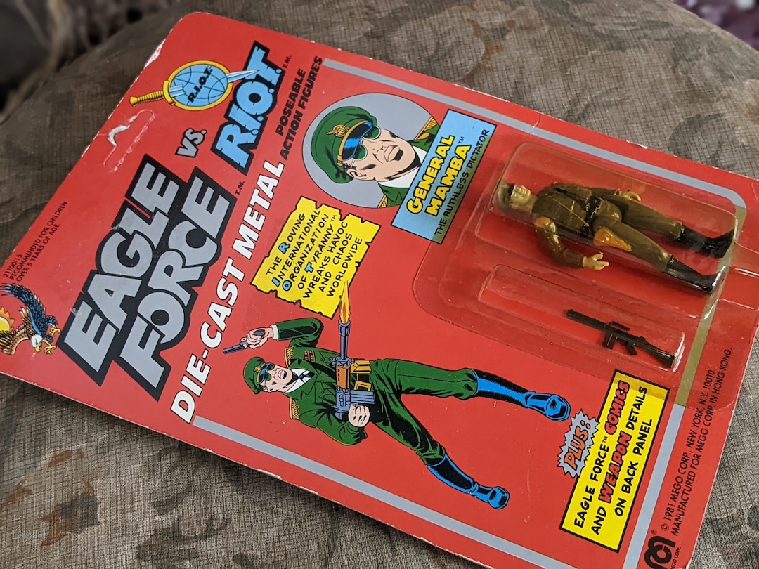 1981 General Mamba of Eagle Force Vs. Riot by Mego - Etsy