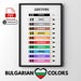 Bulgarian Colors Poster for Kids – Educational Bilingual Wall Art ...