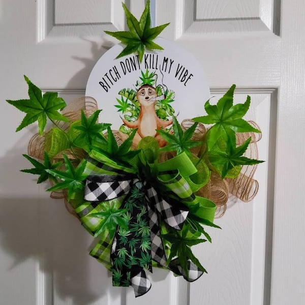 Marijuana Wreath - Etsy