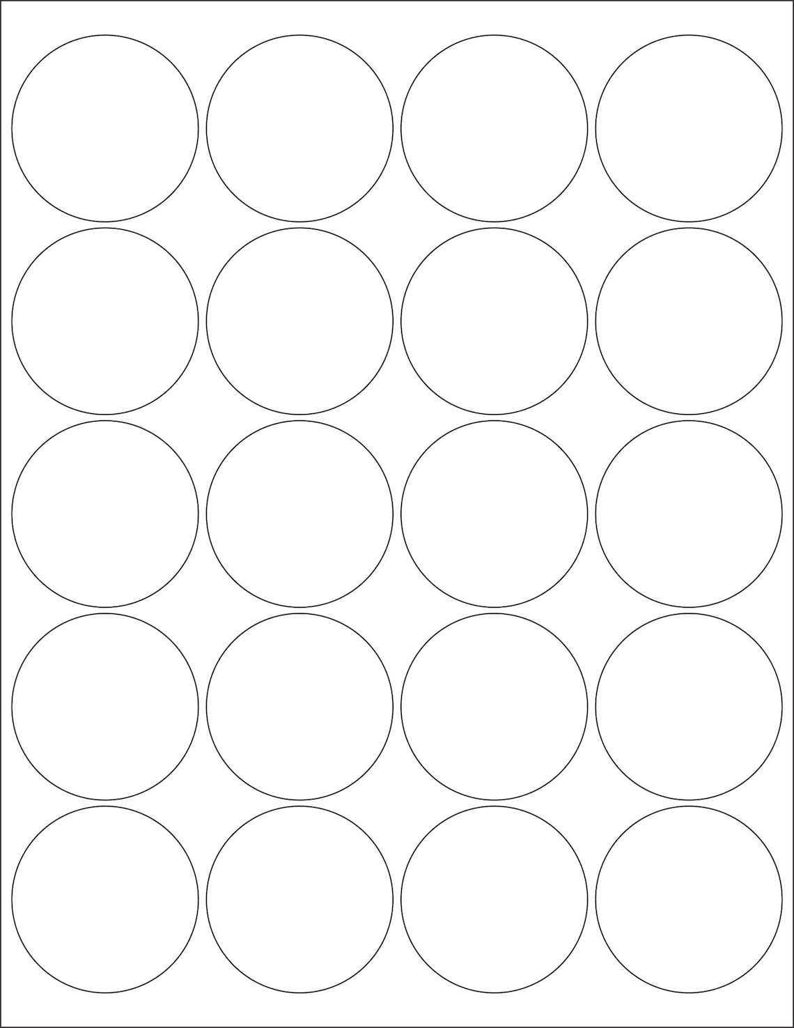 2 Label 20 per Page Editable Template Handmade With - Etsy