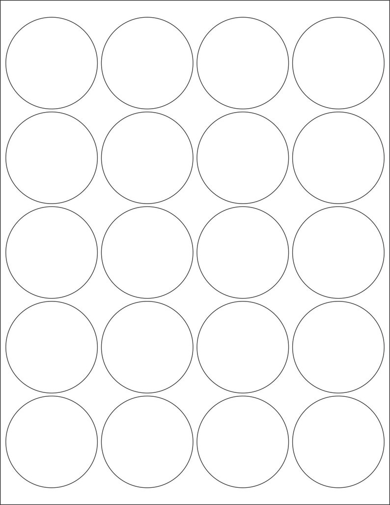 2 Label 20 per Page Editable Template Handmade With - Etsy
