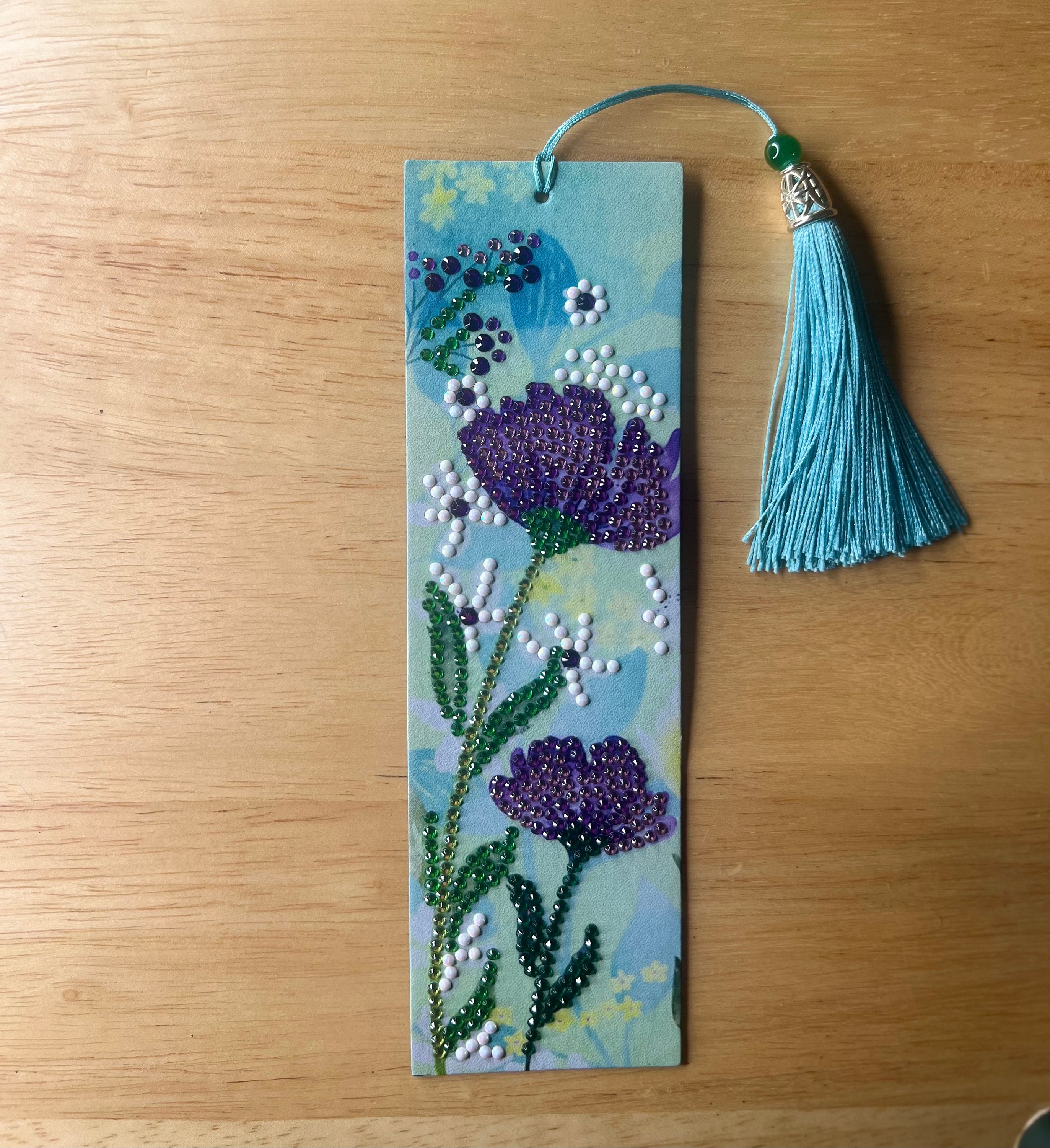 Finished Diamond Painting Bookmark Finished Diamond Art - Etsy