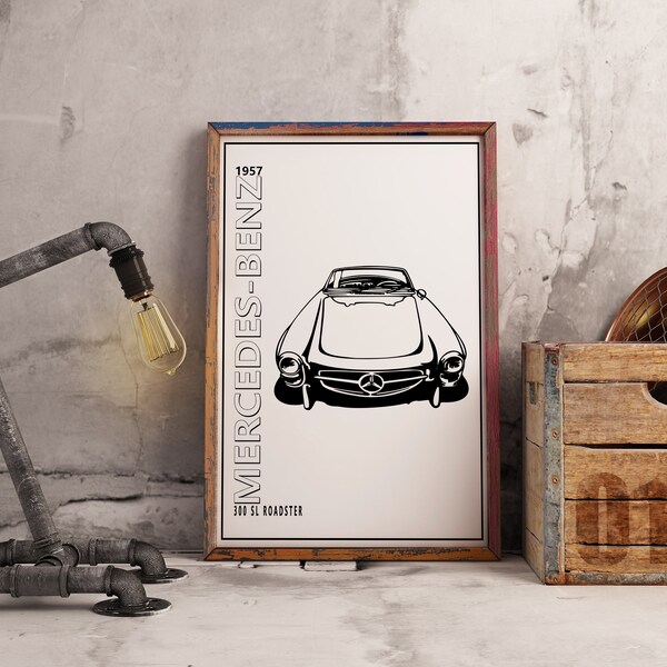 Mercedes Benz Painting - Etsy