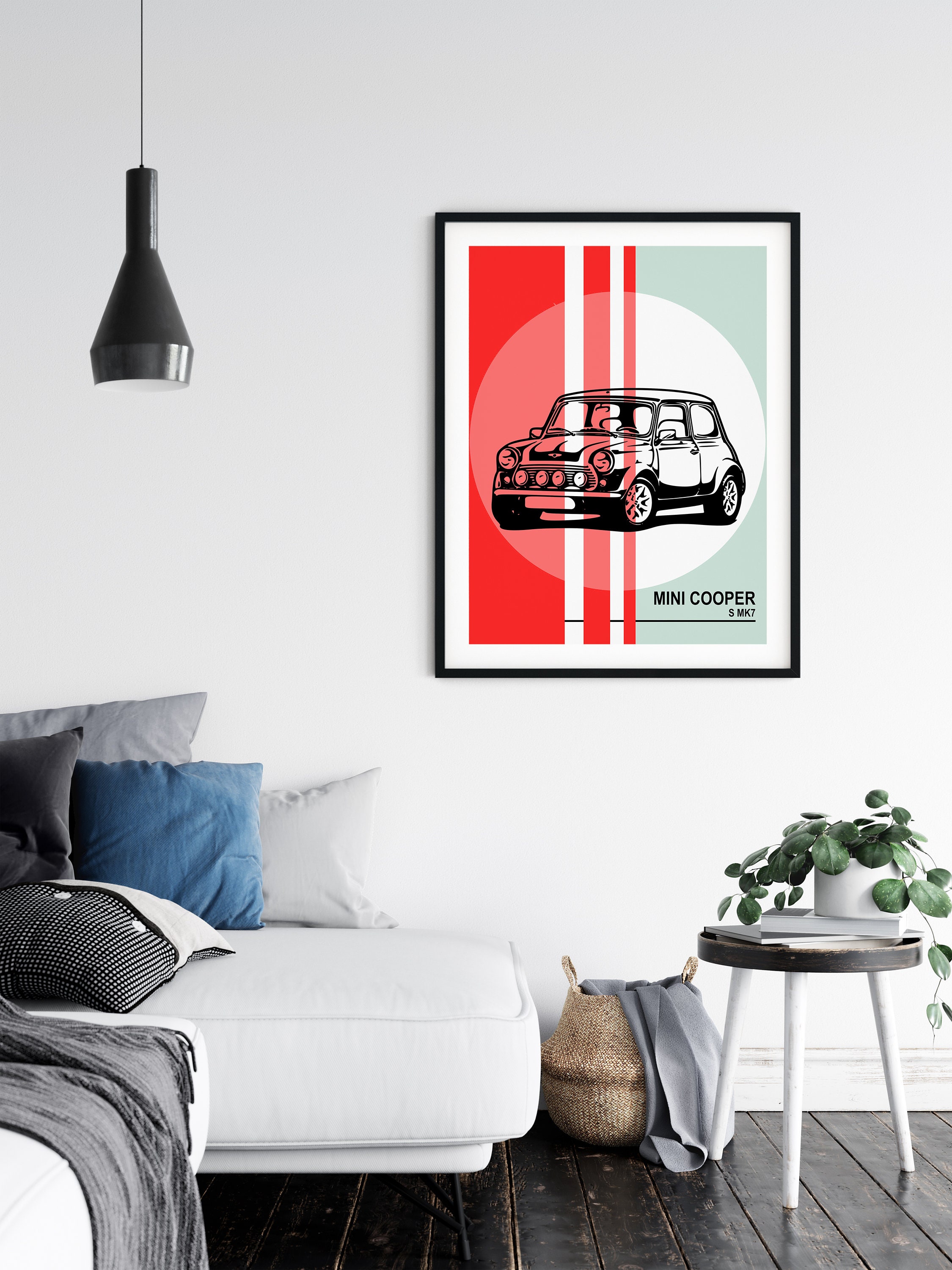 Mini Cooper S MK7 Car Printable Wall Art, Automobile Poster Digital ...