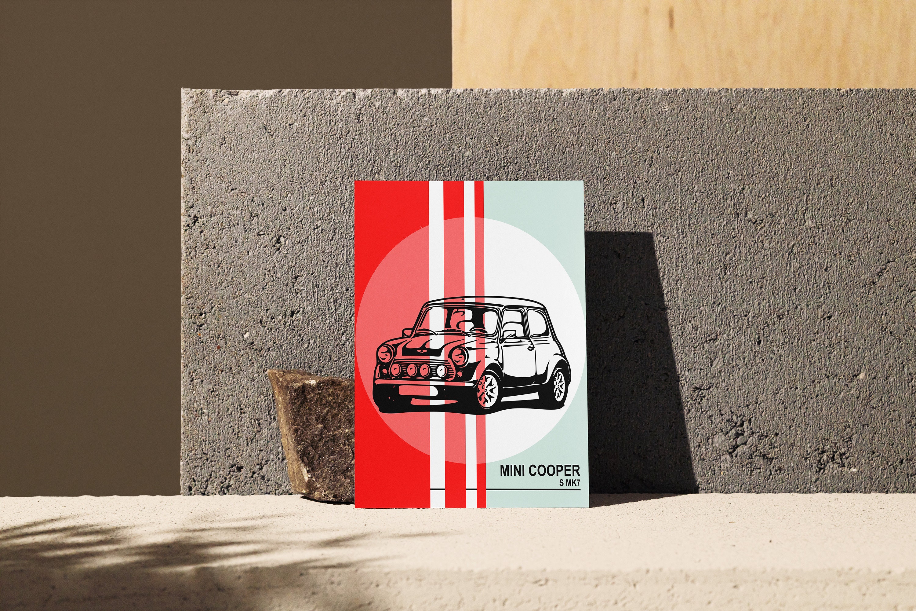 Mini Cooper S MK7 Car Printable Wall Art, Automobile Poster Digital ...