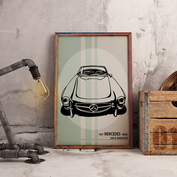 Mercedes Benz Painting - Etsy