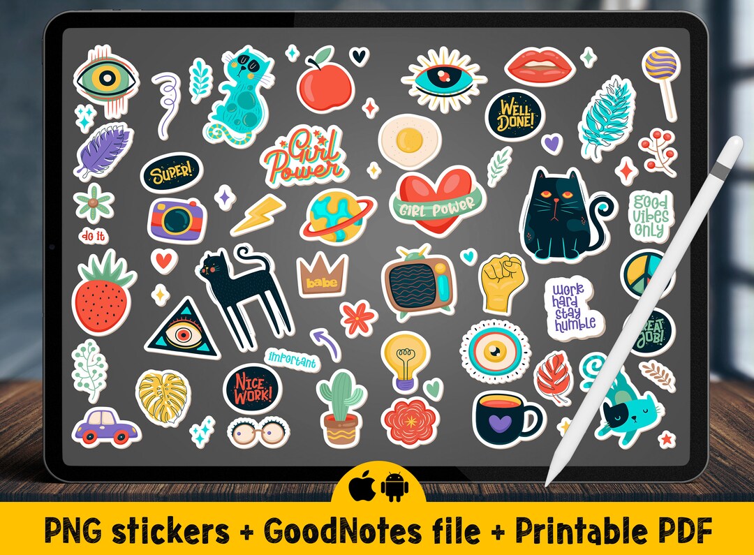 Goodnotes Digital Stickers Precropped Png, Goodnotes Stickers Everyday ...