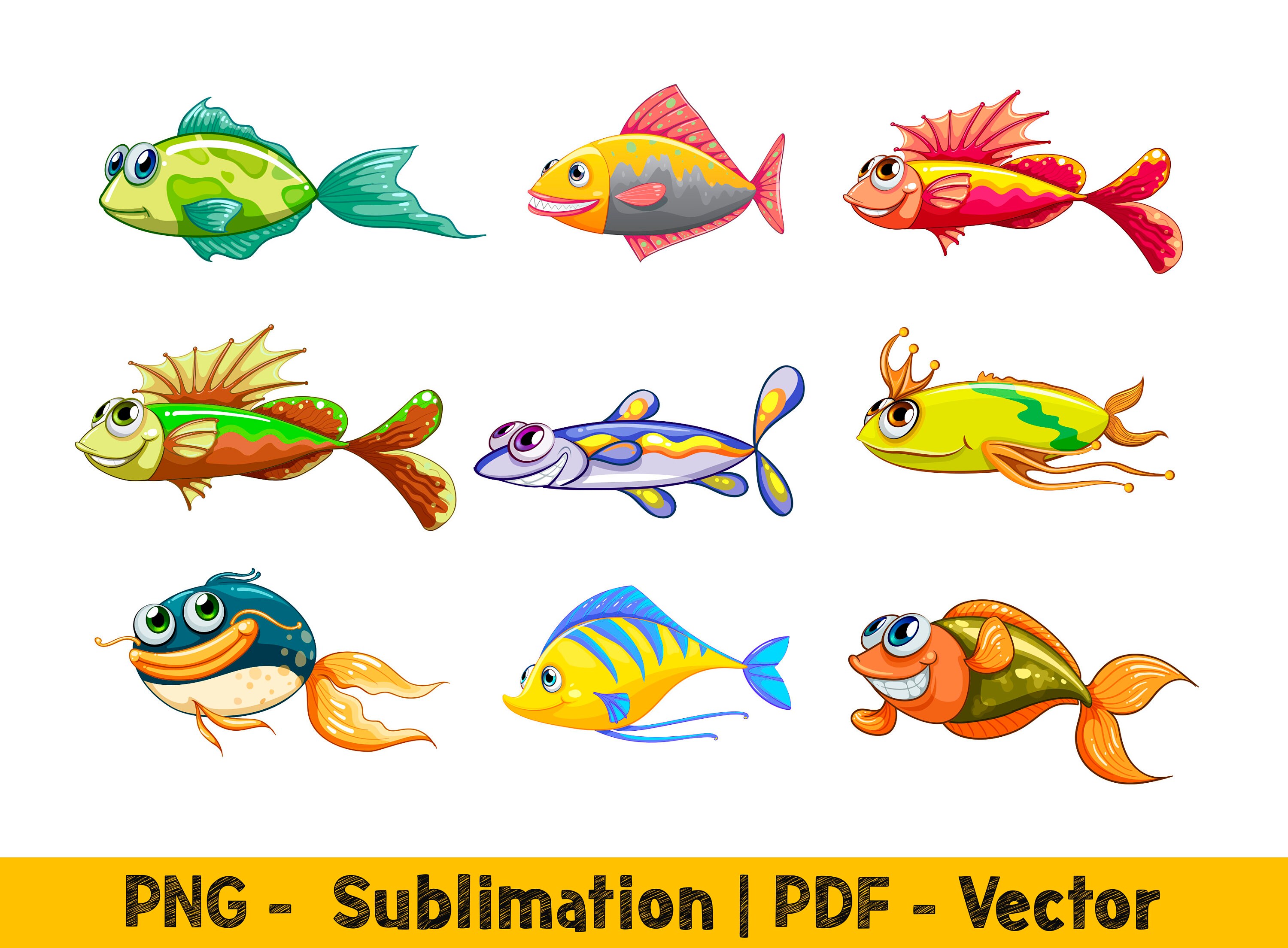 Sea Creature Clipart Bundle, Under the Sea Png, Mermaid Clipart Png ...