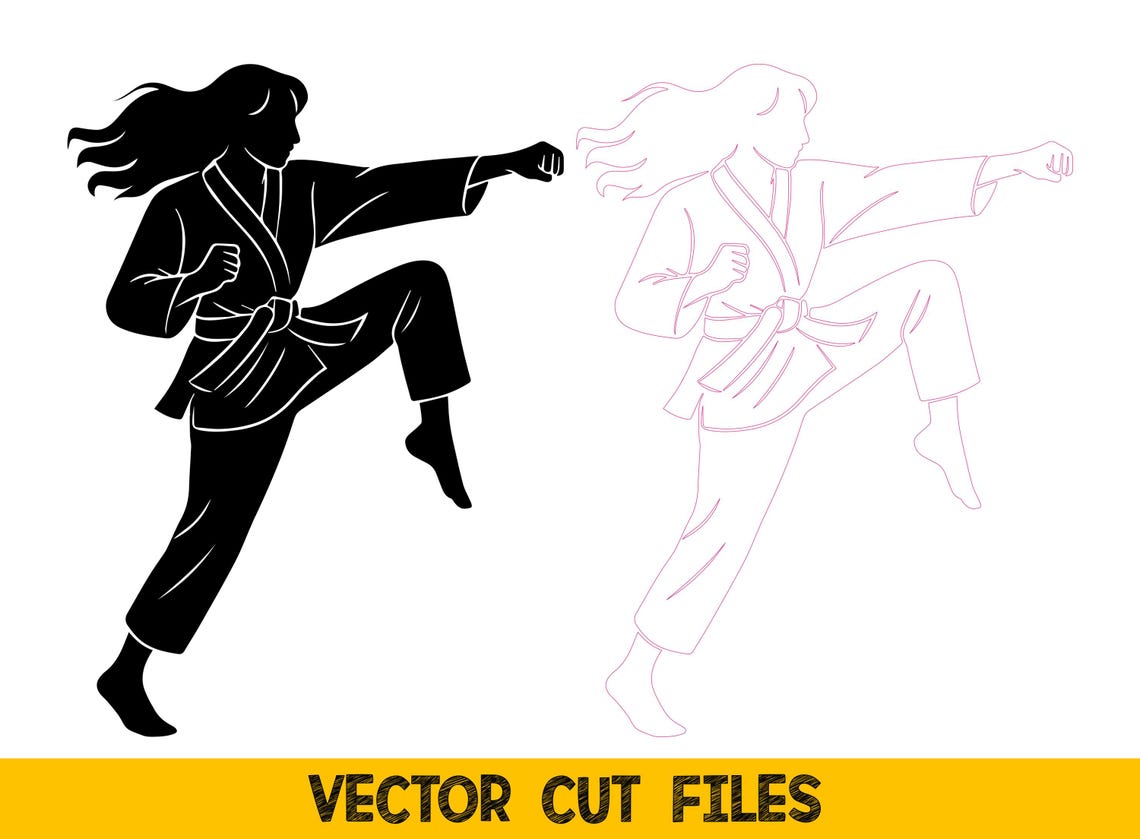 Girl Jiu Jitsu SVG Bundle: Women's BJJ Vector Cut Files (digital ...