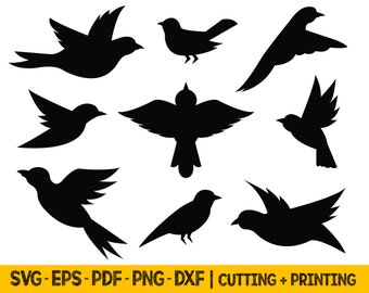 Simple Bird Silhouettes