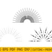 Sunshine Svg Cut Files, Sun Rays Svg Files for Cricut, Half Sun Svg Cut ...