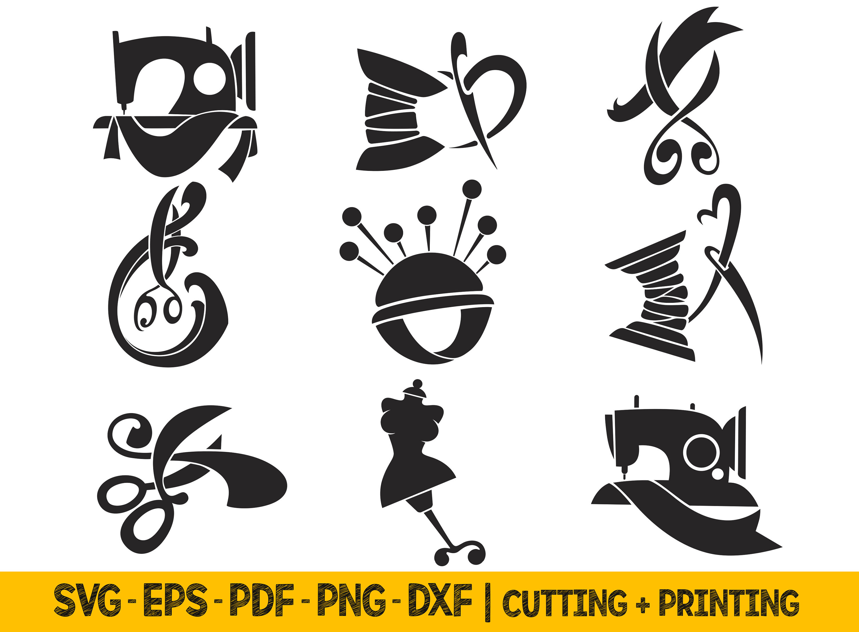 Sewing Svg Files for Cricut Icon Clipart, Sewing Logo Svg Cricut Cut ...