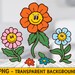 Retro Daisy Smiley Face Svg Files for Cricut, Retro Flower Svg ...